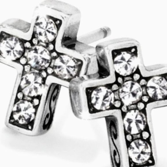 Brighton | Jewelry | Starry Night Cross Mini Post Earrings Like New ...